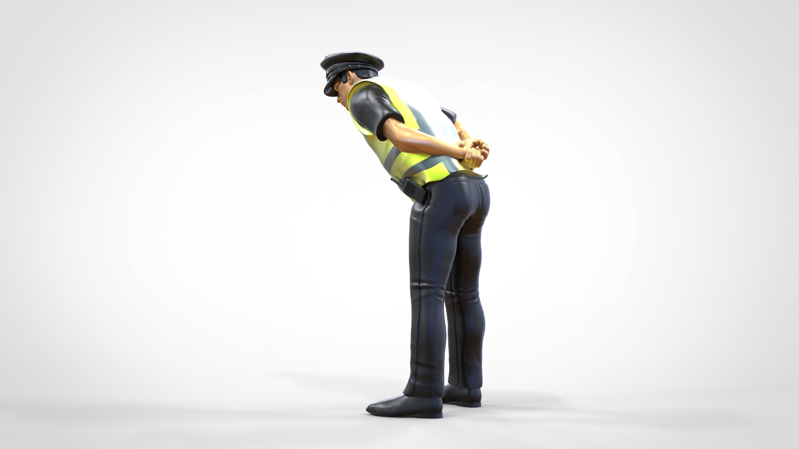 STL file N4 Traffic Police bending over 🚦・3D print design to download・Cults