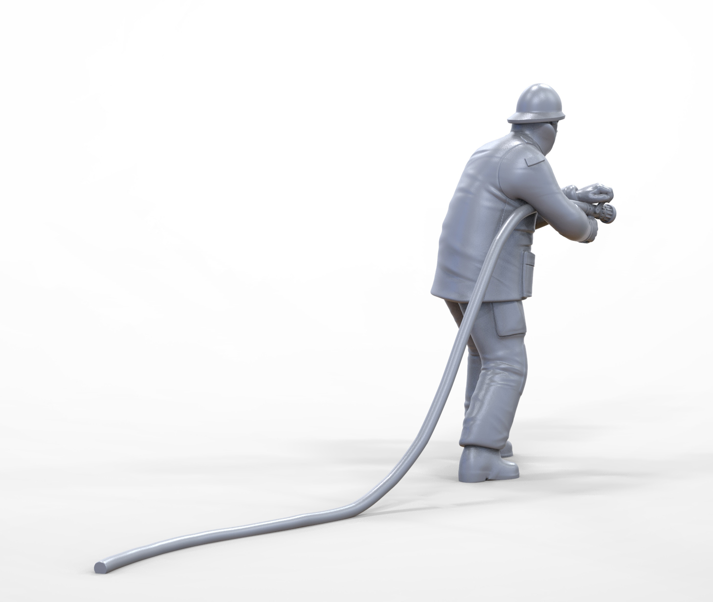 STL file N1 Firefighter or fireman Extinguishing fire 🧑‍🚒・3D printing ...