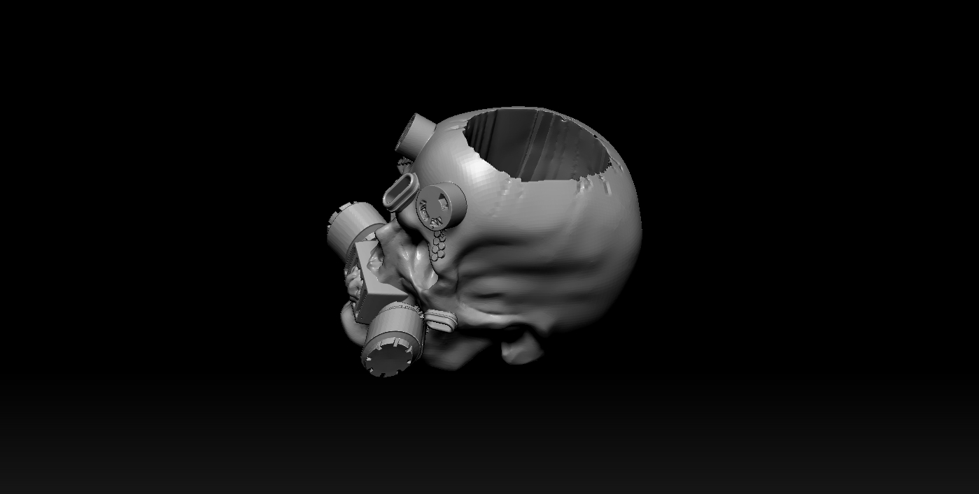 Archivo STL Steampunk Skull Container・Objeto imprimible en 3D para ...