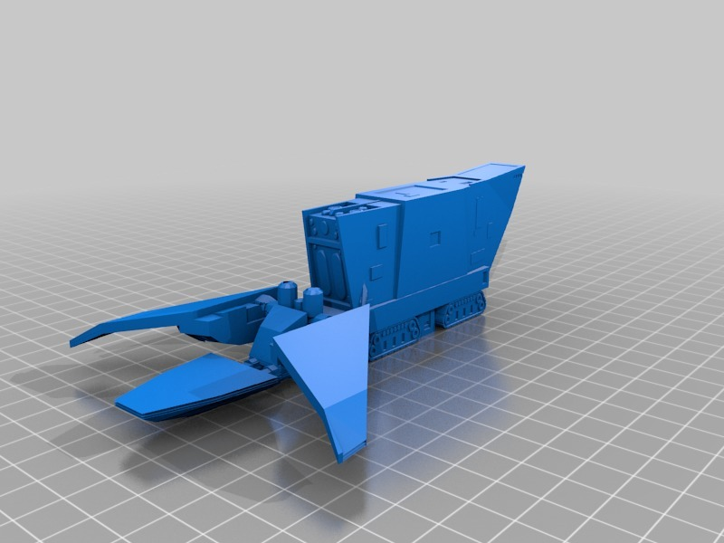 Free STL file YV-666 / Sandcrawler mashup・Design to download and 3D ...