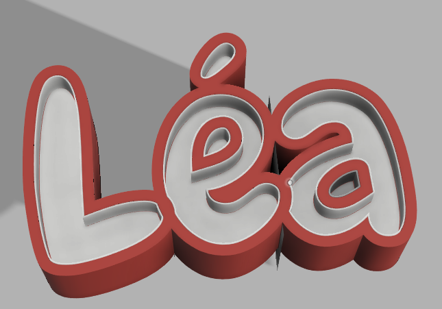 STL file PERSONALIZED LED LAMP - FIRST NAME Léa 🔦・3D printing design to ...