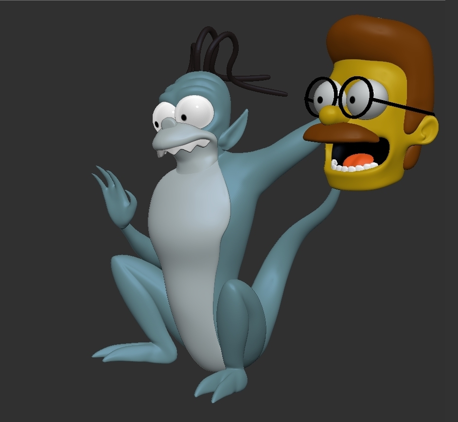 Descargar archivo STL The Simpsons Gremlin, treehouse of horror ...