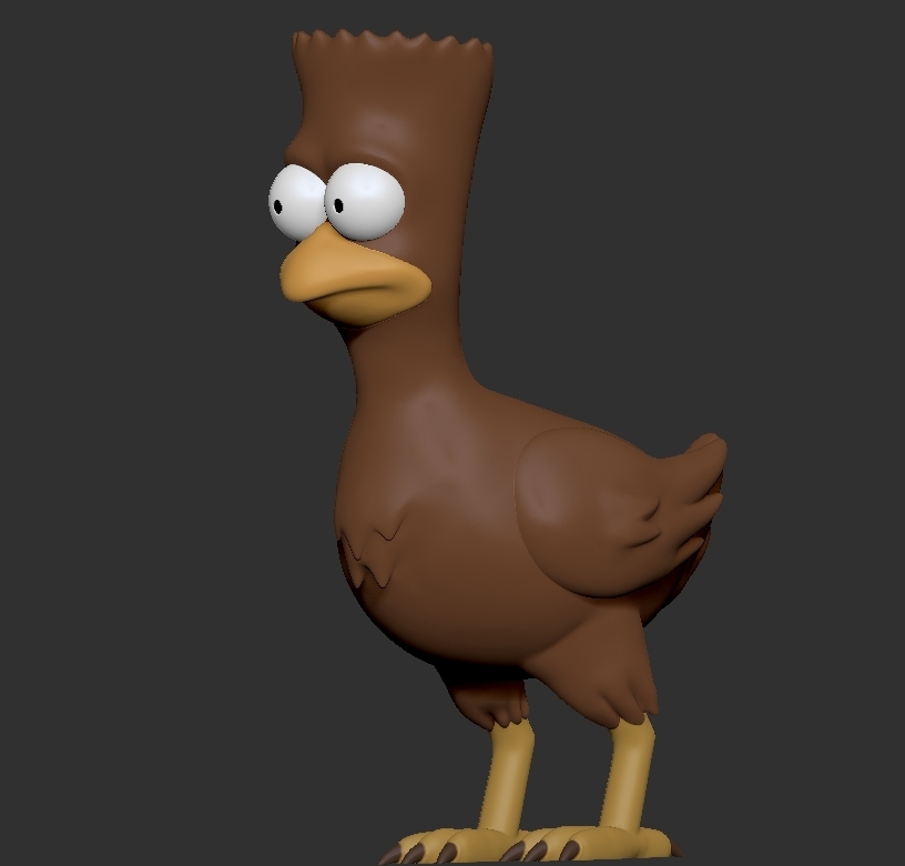 Free STL file Turkey Bart the Simpsons Thanksgiving of Horror 🦃・3D ...