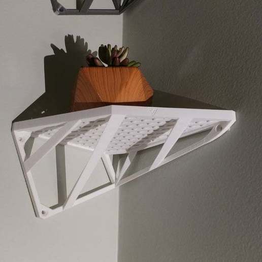Download free STL file Corner Shelf • 3D printing design ・ Cults