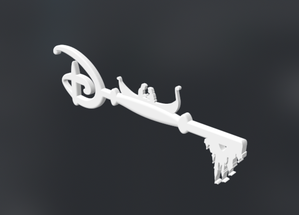 STL file Disney Key - Tangled Boat Scene・3D printing idea to download・Cults