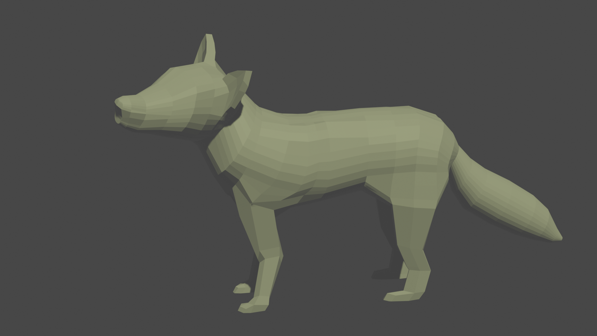 OBJ file low poly FOX・3D printer model to download・Cults