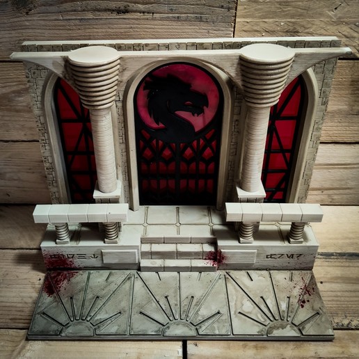 Download STL files Fighting Arena Diorama for Mini Dudes by Wekster ・ Cults