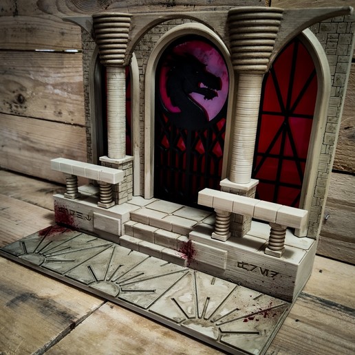 Download STL files Fighting Arena Diorama for Mini Dudes by Wekster ・ Cults