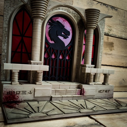 Download STL files Fighting Arena Diorama for Mini Dudes by Wekster ・ Cults