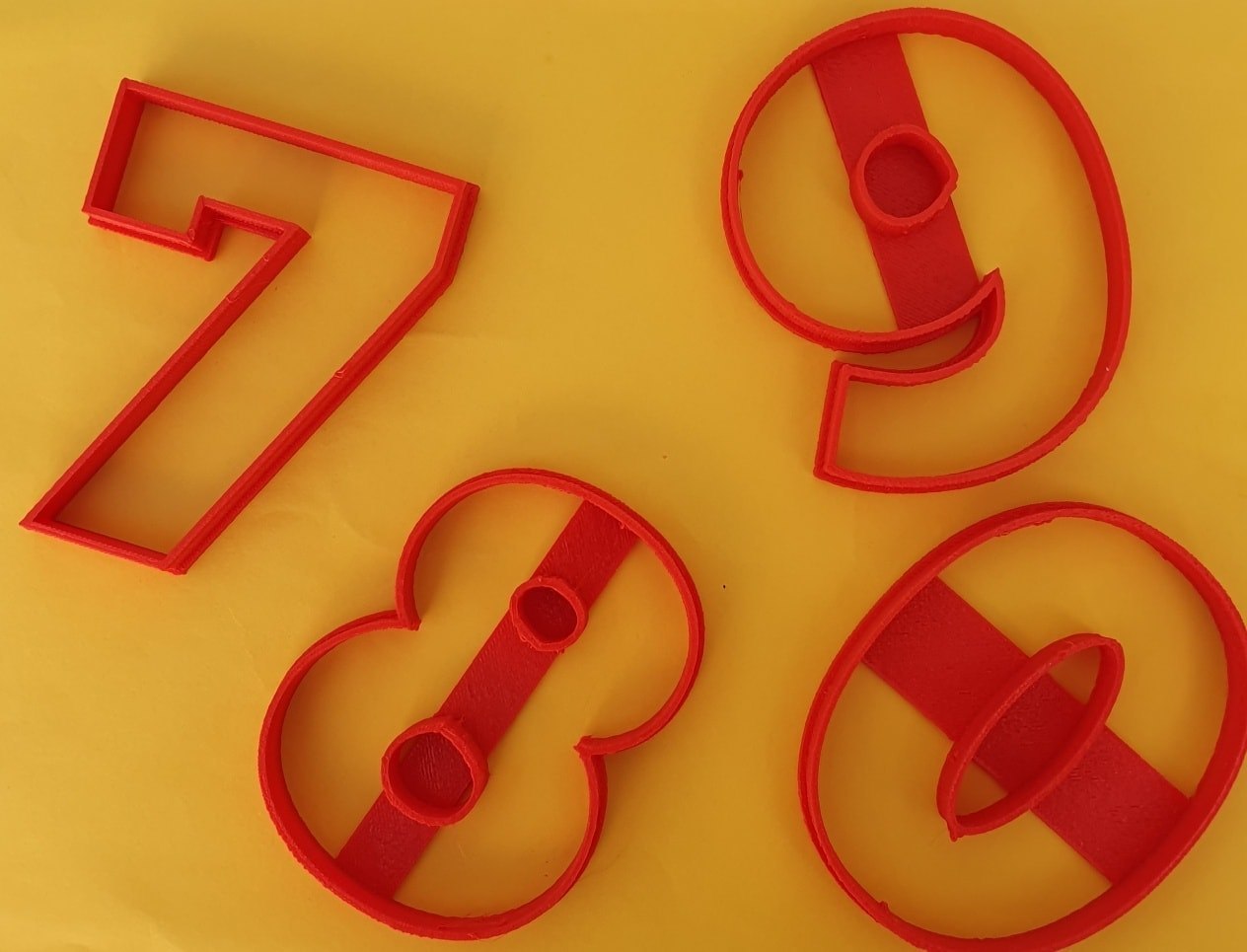 Free STL file Set of 10 Number Cookie Cutters・Model to download and 3D ...