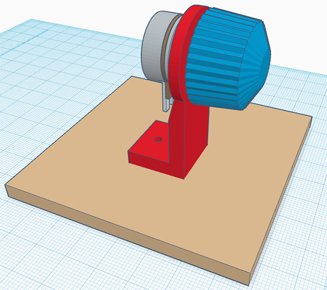 Free 3D file Potentiometer support and knob・3D printer design to ...