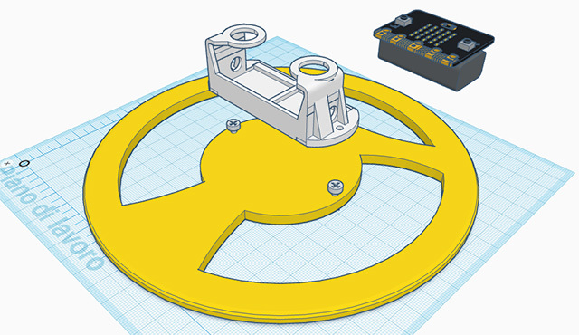 Free 3D file micro bit steering wheel・3D printer model to download・Cults