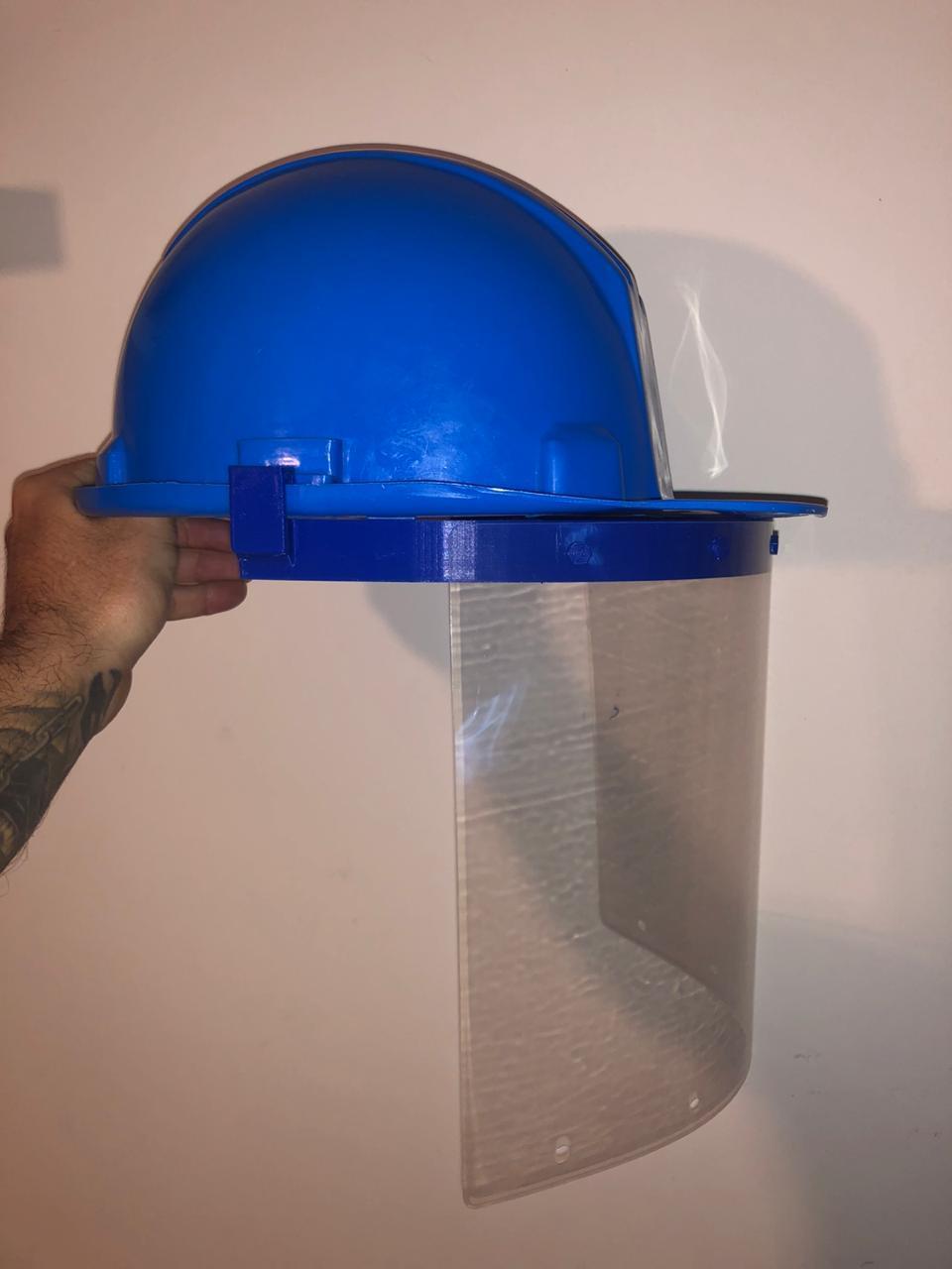 STL file face shield adaptor security helmet 🛡️・3D printable model to ...