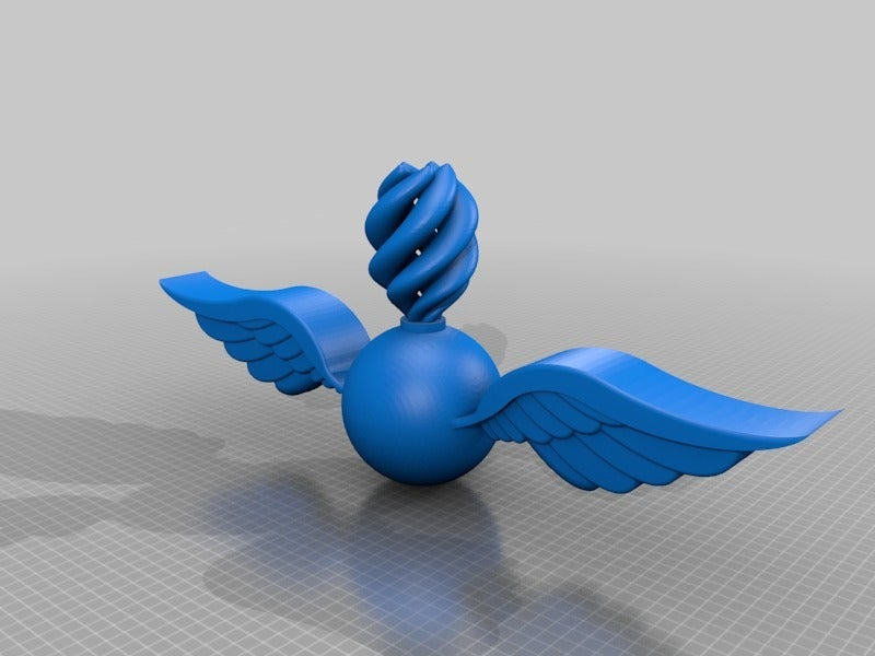 Free OBJ file Aviation Ordnanceman (AO) Rating Symbol・3D printing idea ...