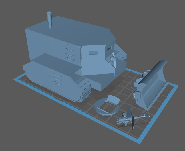 Free STL file Improvised Armored Bulldozer・3D printer model to download ...