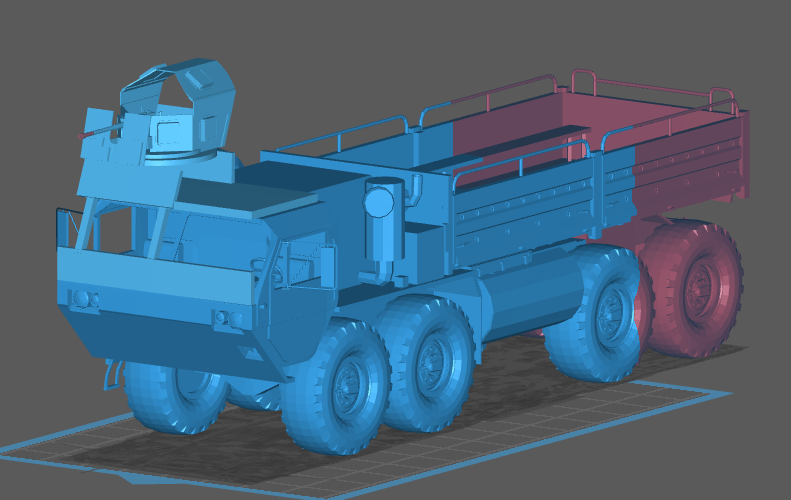 Free STL file HEMTT WITH OPEN BOX AND TURRET・3D printing design to ...