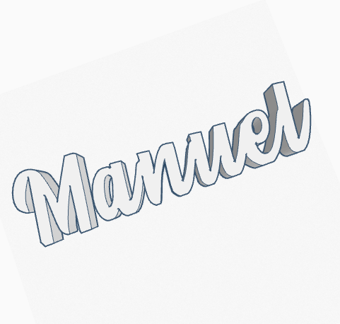 Free STL file Name tag Manuel・Model to download and 3D print・Cults