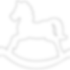 Download STL file ROCKING HORSE • 3D printing model ・ Cults
