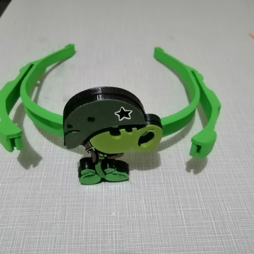 Download STL file FACE SHIELD ZOMBIES... FACE SHIELD PLANT VS ZOMBIES ...