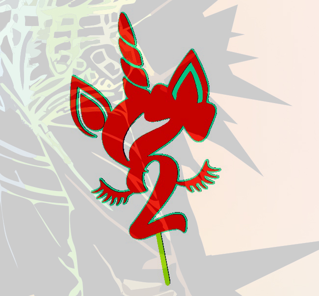 3D file UNICORN TOPPER 2 🦄・3D printable model to download・Cults