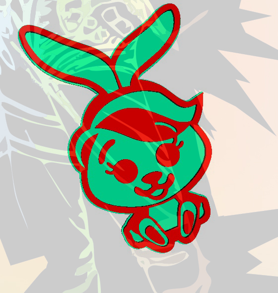 3D file PLIM PLIM RABBIT KEYCHAIN・Model to download and 3D print・Cults