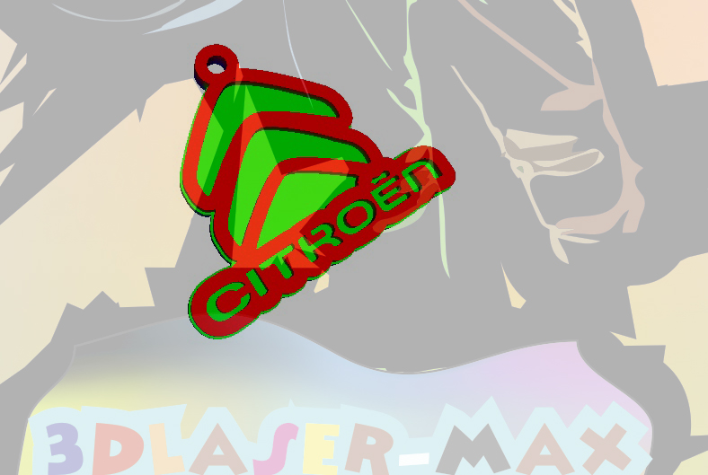 Free STL file CITROEN KEY RING・3D printing model to download・Cults