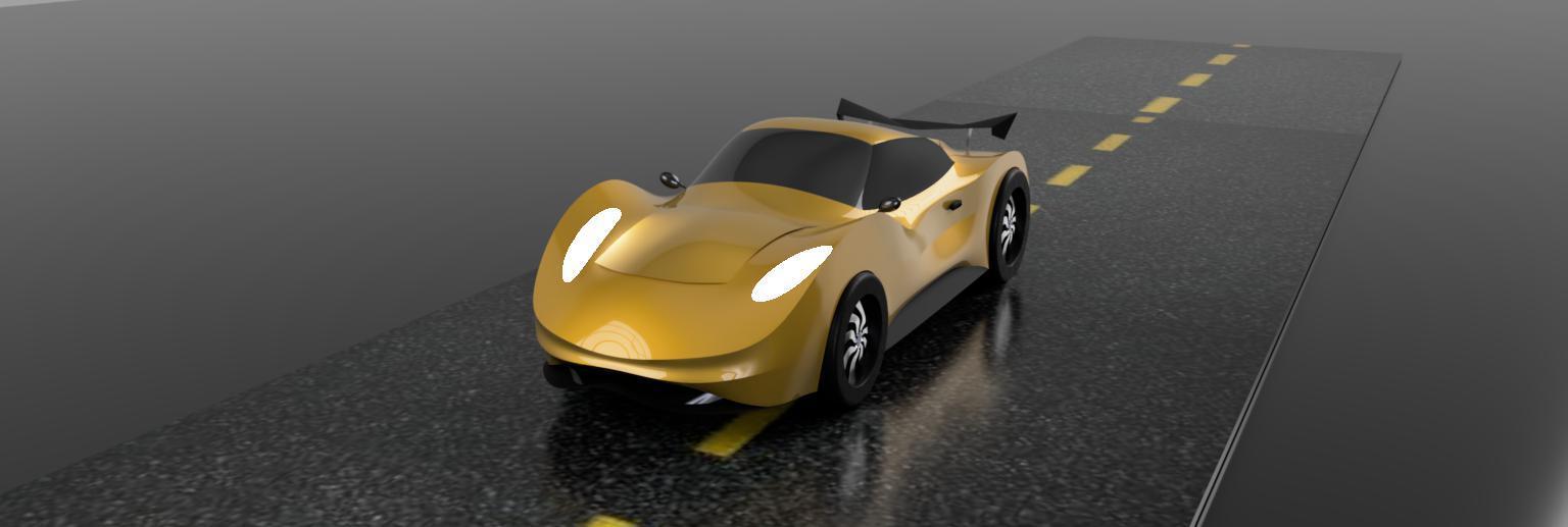 STL file sports car・3D printable model to download・Cults