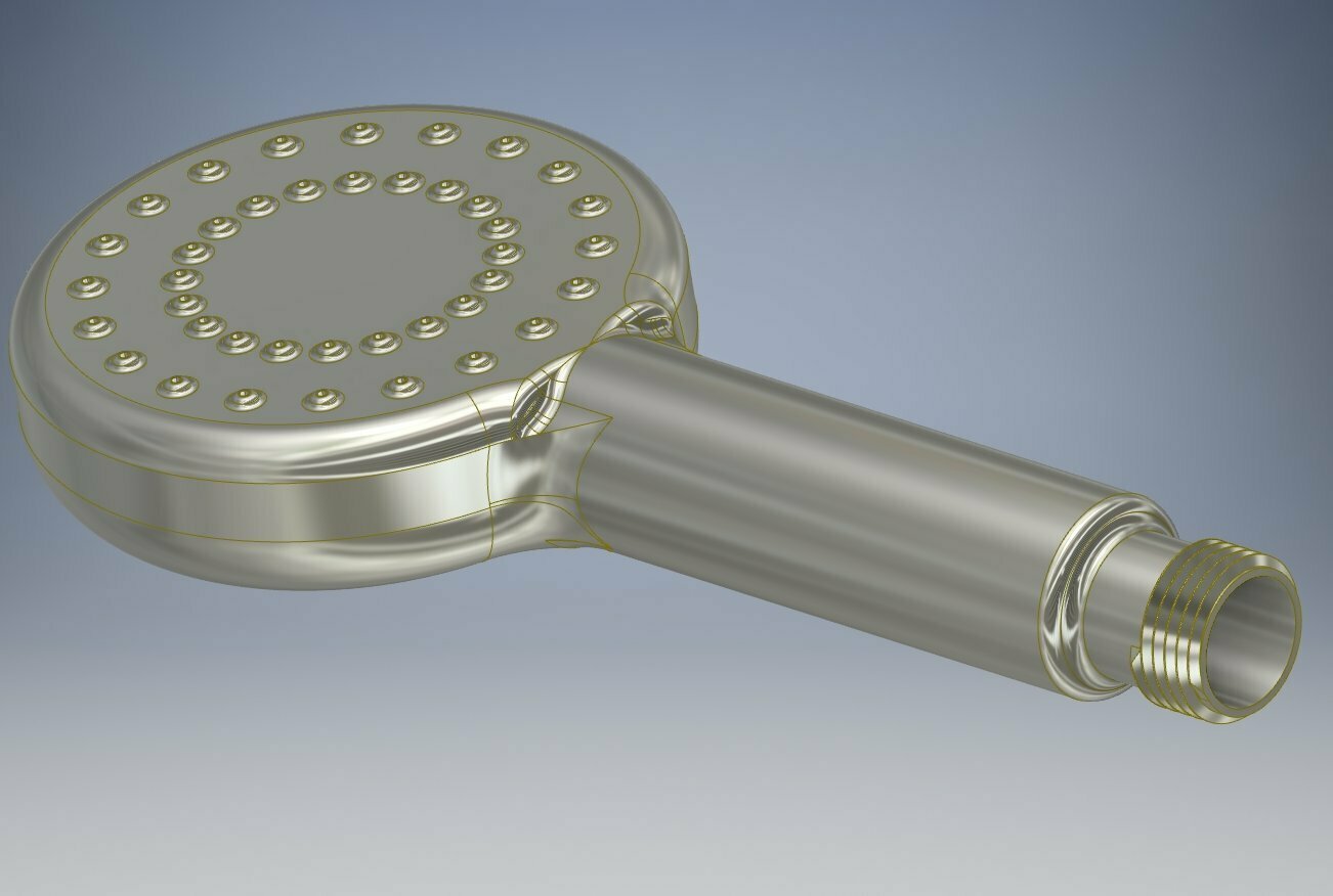 STL file Shower head 1/2"・3D printing design to download・Cults