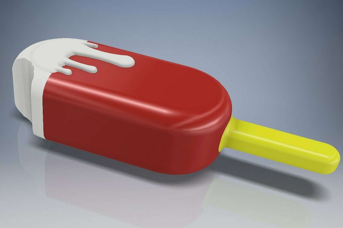 Free STL file Popsicle (ice cream now with less sugar!)・3D printer ...