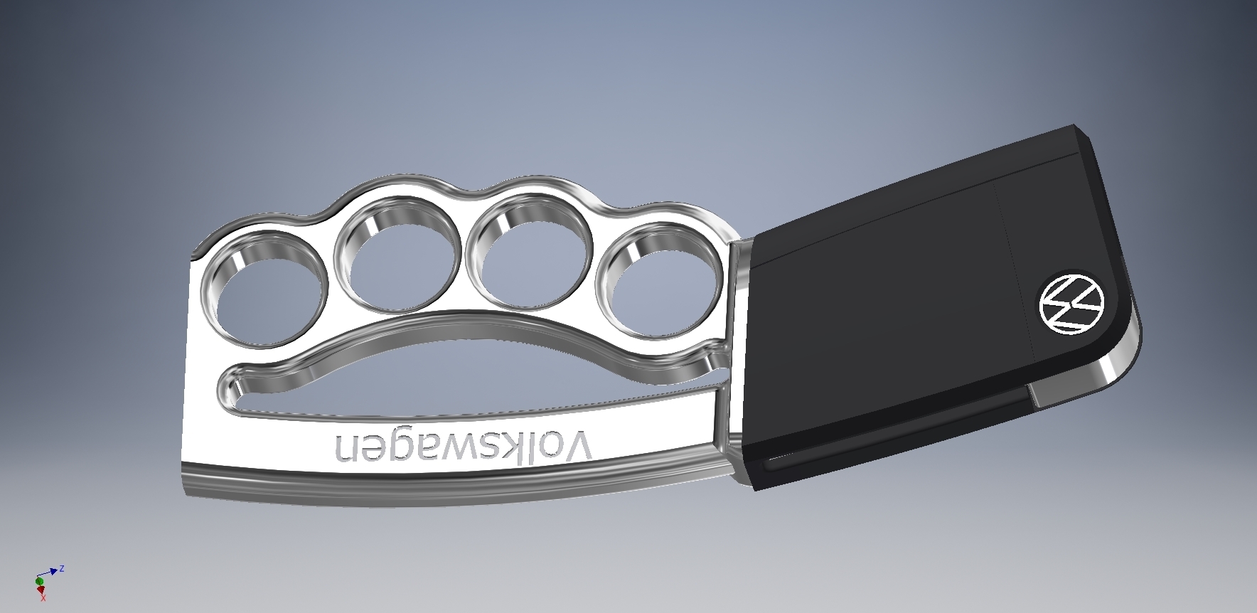 STL file Knuckles Volkswagen Car Key lower part - Zubehör ...