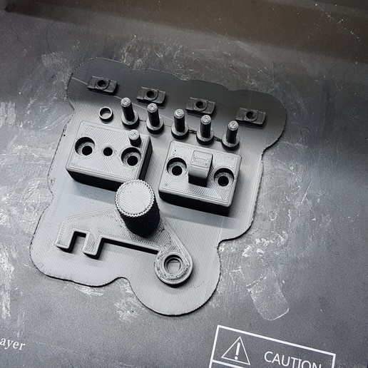 Download free STL file Door lock for 8mm grooved profile doors • Model ...