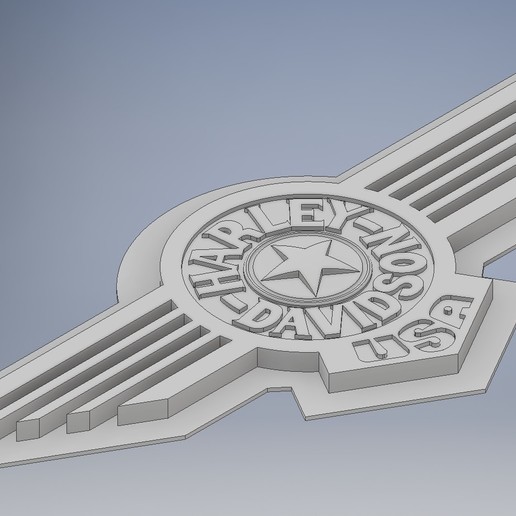 Download STL file Harley Davidson Fat Boy logo • Object to 3D print ・ Cults