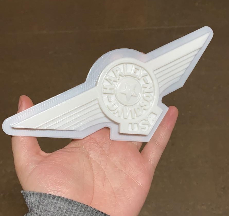 3D file Harley Davidson Fat Boy logo 🏍️・3D printable design to download ...