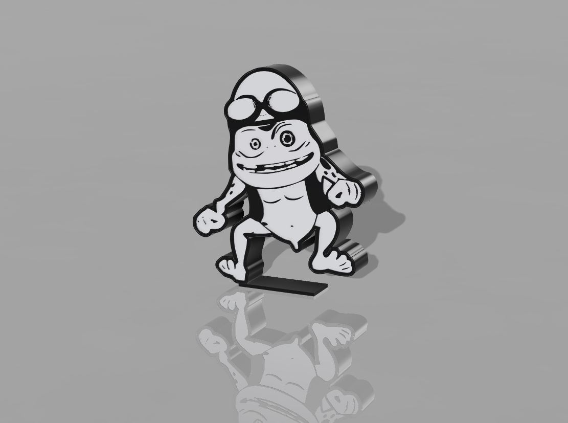 STL file crazyfrog lamp・Design to download and 3D print・Cults