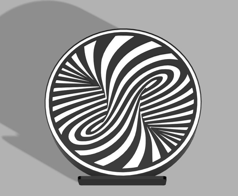 STL file optical illusion lamp・3D printer design to download・Cults