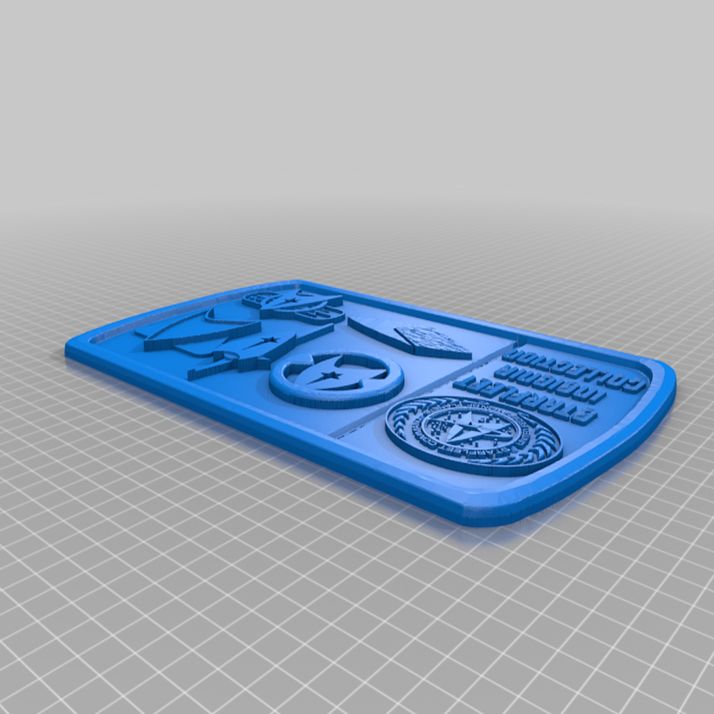 Free STL file Starfleet 3 Plaque / Sign・Design to download and 3D print ...