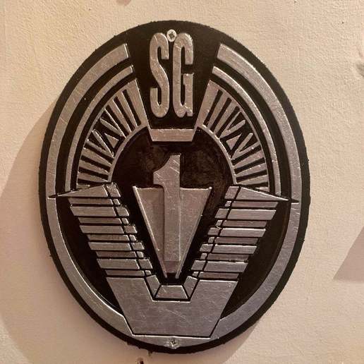Download free STL file Stargate SG1 Patch Plaque / Sign • 3D print ...