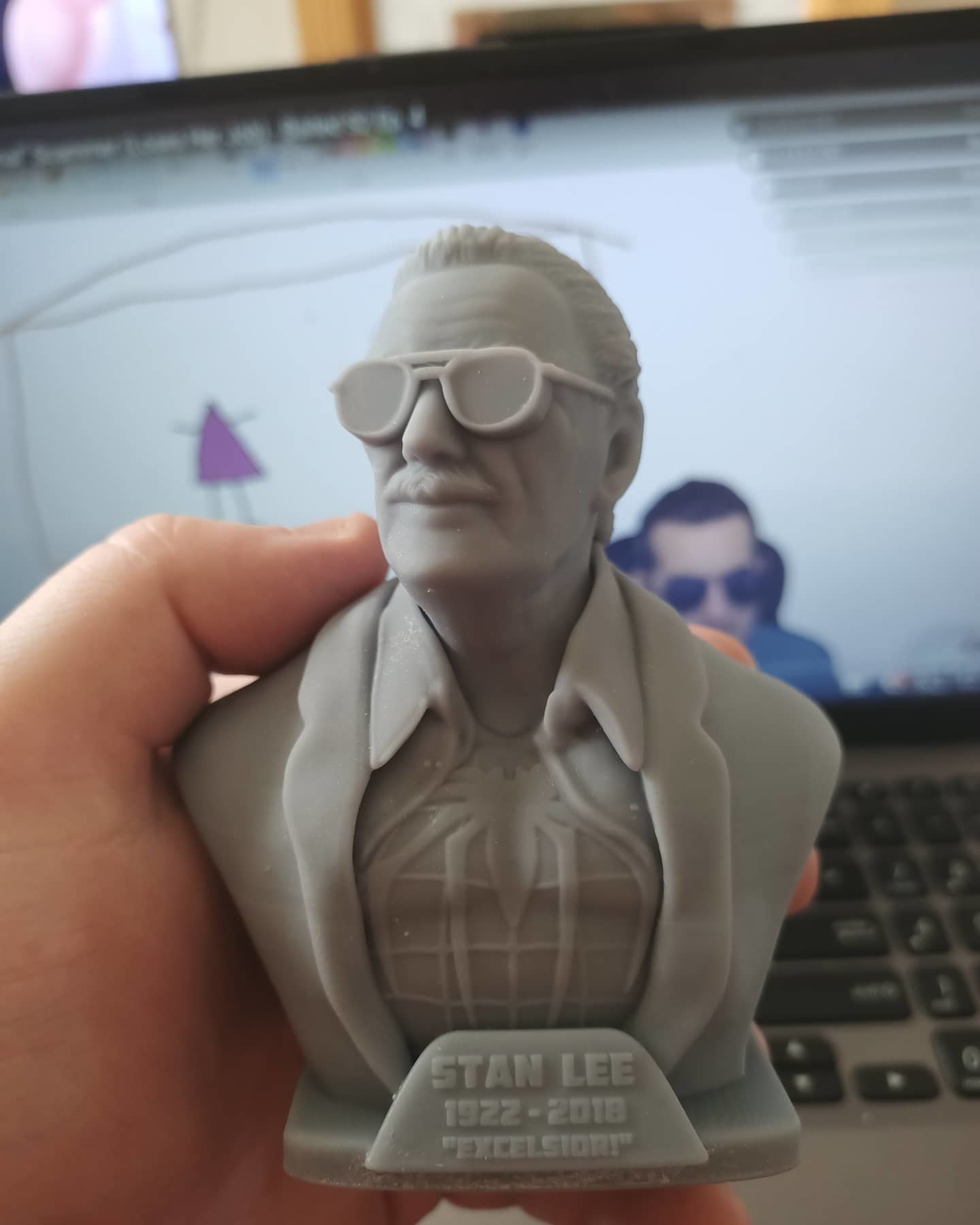 3D printing Stan Lee Memorial • made with Elegoo Mars・Cults