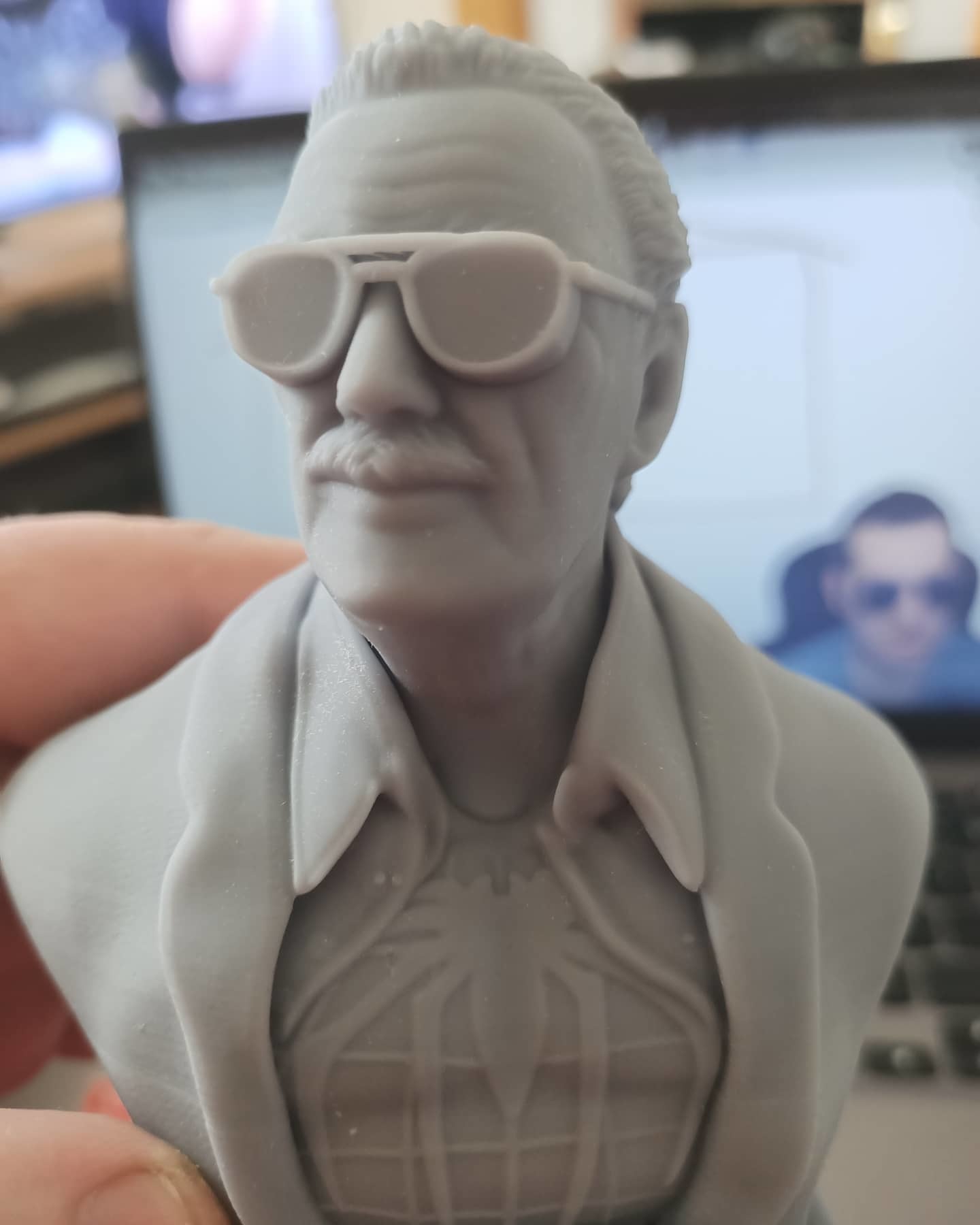 3D printing Stan Lee Memorial • made with Elegoo Mars・Cults
