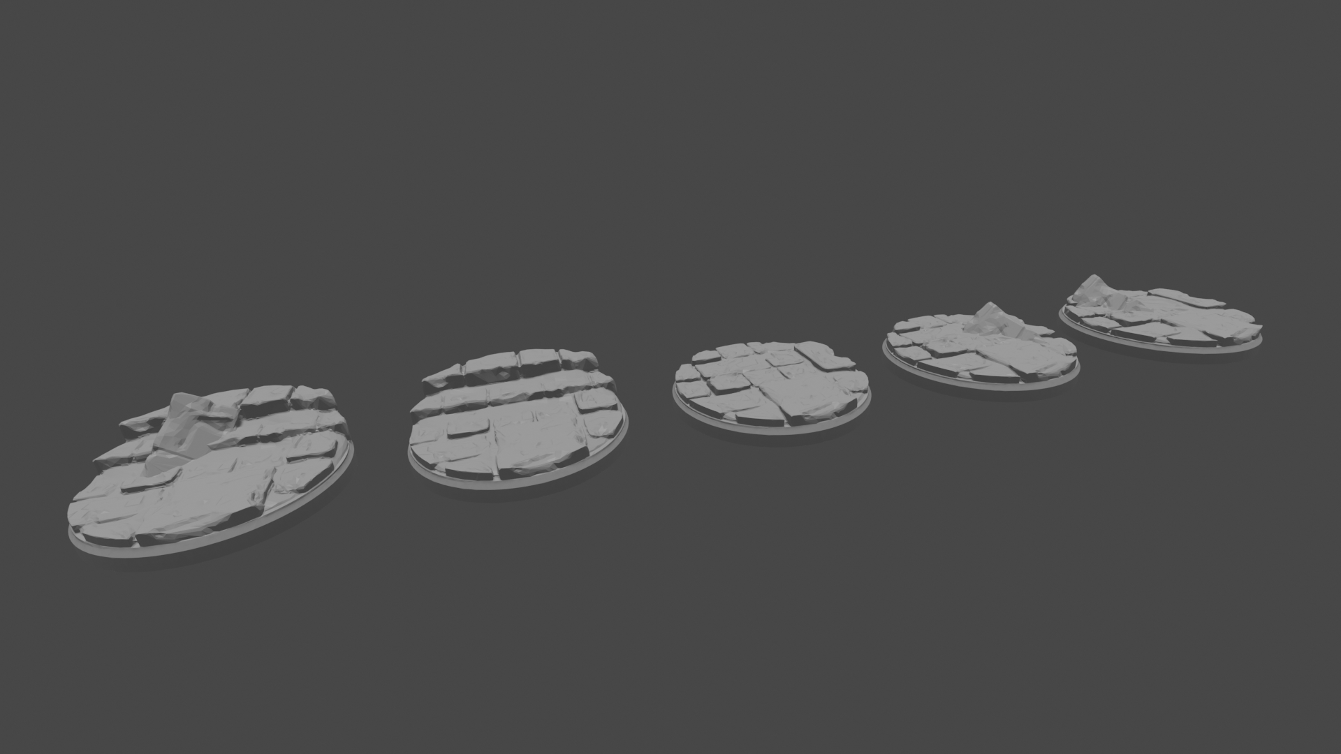 Free STL file Stone bases 40 mm・Design to download and 3D print・Cults