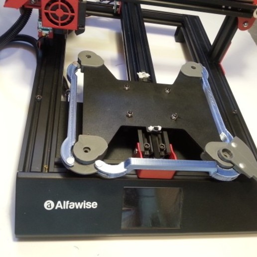 Download free STL file adjustable build plate for 3d printer • 3D ...