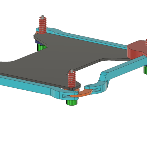 Download free STL file adjustable build plate for 3d printer • 3D ...