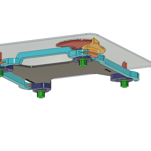 Download free STL file adjustable build plate for 3d printer • 3D ...