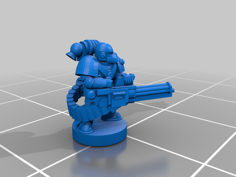 Free STL file RotorCannon Galactic Marines 🎲・3D printable model to ...