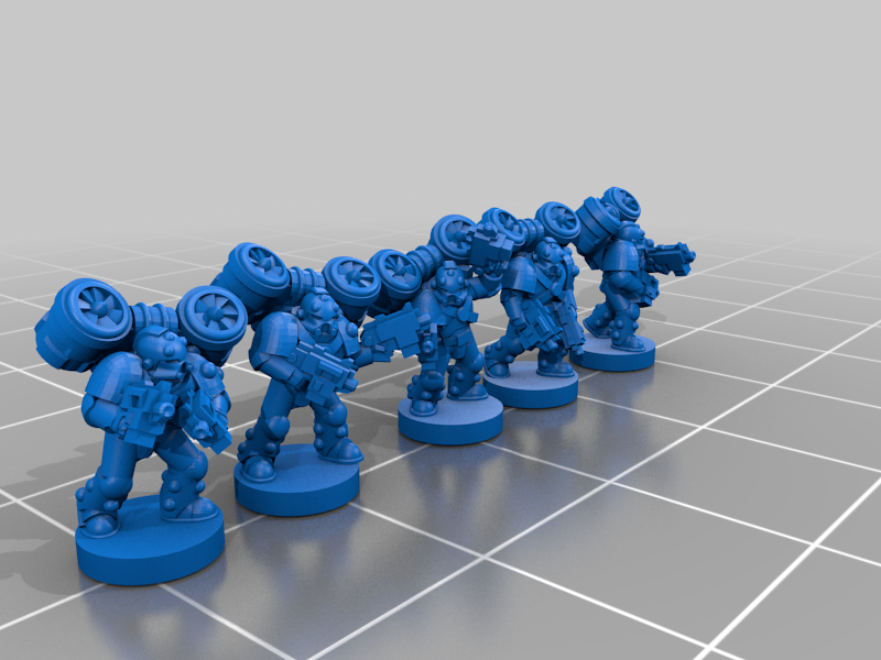 Free STL file Mark Five Heresy Troops 6-8mm (Remix) 🎲・3D printer model ...