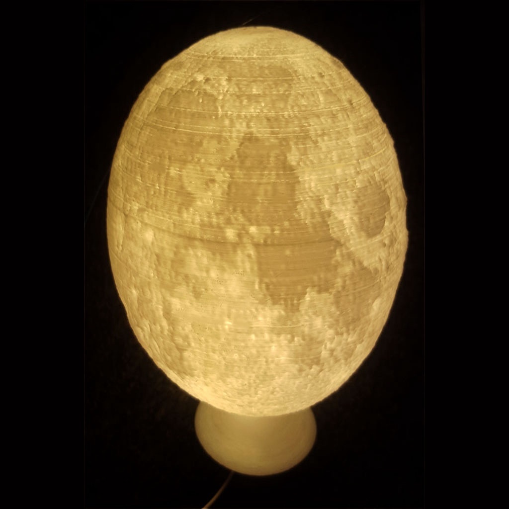 Free 3D file lithophane - The moon・3D printable design to download・Cults