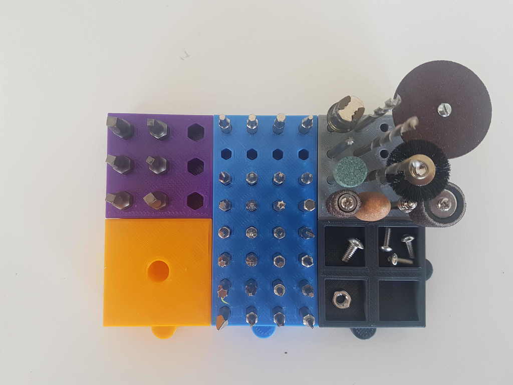 Free STL file Completely customizable modular bit holder・3D printing ...