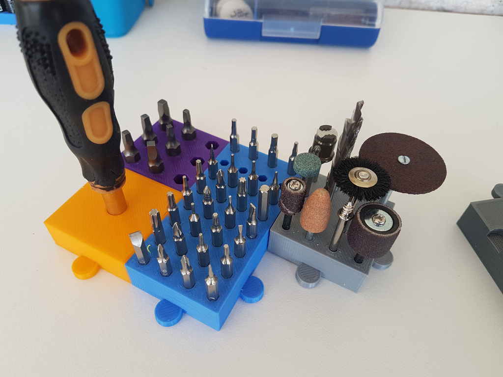 Free STL file Completely customizable modular bit holder・3D printing ...