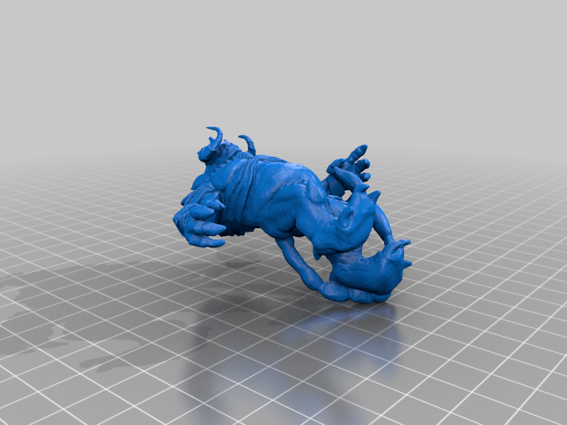 Free STL file Daemon Prince Behemoth wingless・3D printing idea to ...