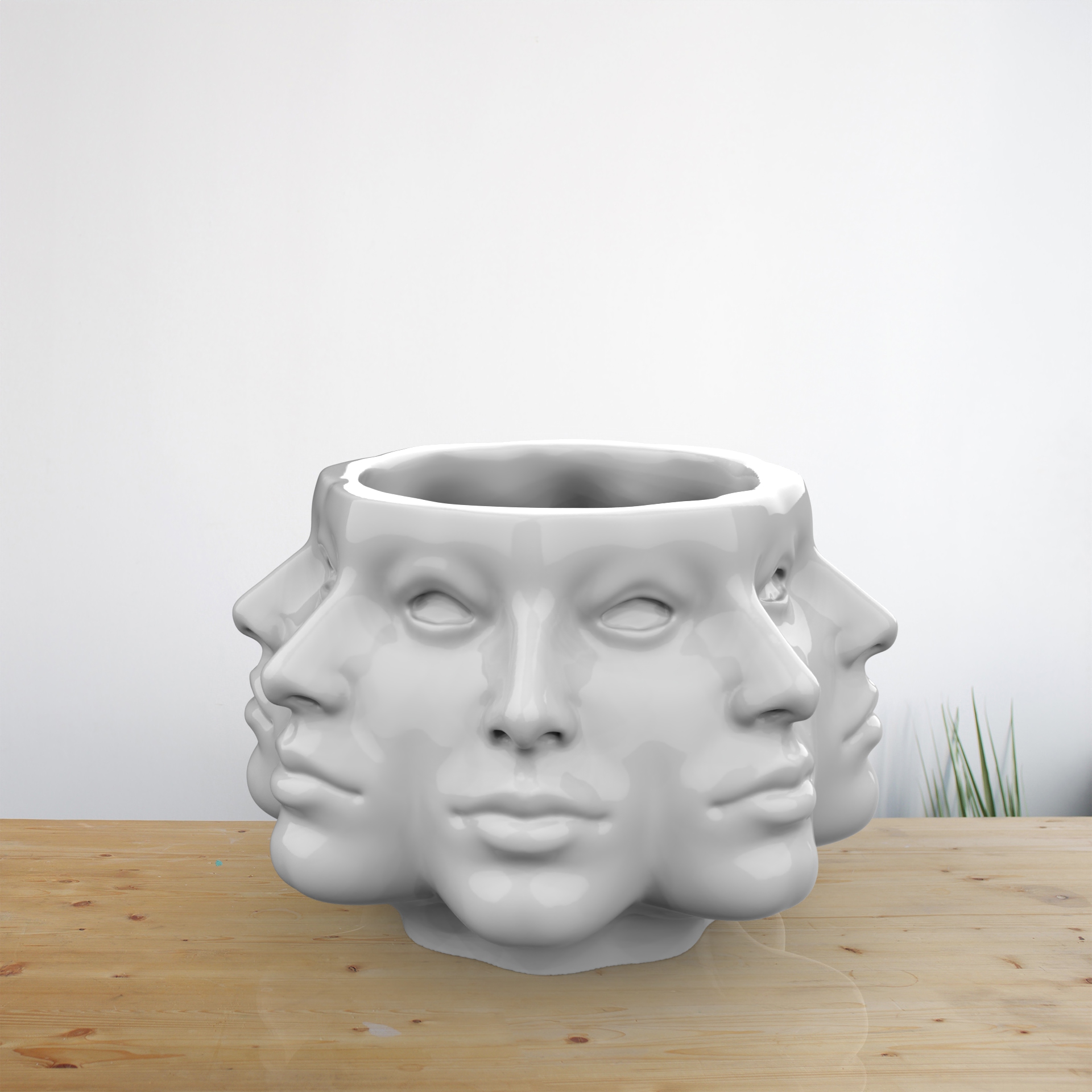 STL file Face Plant Pot・3D printing idea to download・Cults